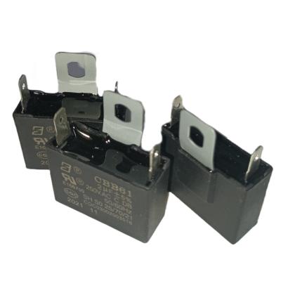 Cina CBB61 Motore del ventilatore a corrente alternata 250V 2.0UF Condensatore Straight Lug Classe C 3000 ore in vendita