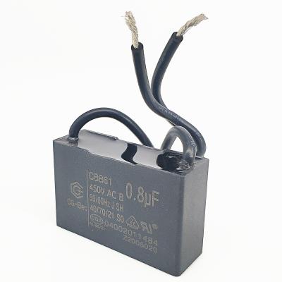 中国 CBB61 450V 0.8mfd エアコンファンコンデンサ ライン長100 販売のため