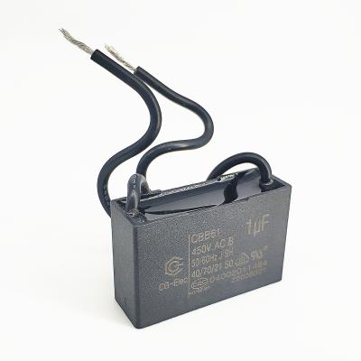 中国 CBB61 エアコン 扇風機 コンデンサ 450V 1.0mfd 100 線長 自治 販売のため