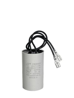 Cina 20UF Custom Capacitor CBB60 AC Run condensatore con terminale per elettronica in vendita