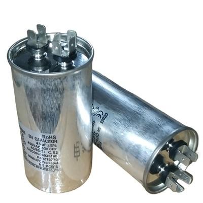 Cina Valore di condensatore singolo a forma rotonda 450VAC CBB65 condizionatore d'aria condensatore motore in funzione in vendita