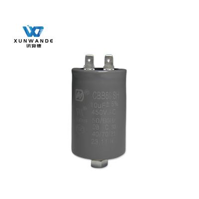 Китай Водяной насос Моторный конденсатор CBB60 450V 10UF Винтовая звезда Круглый конденсатор продается