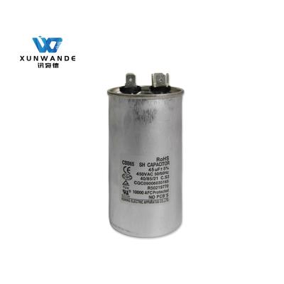 Cina CBB65 45uF 450v AC Motor Capacitor ROHS Classe C 3000 ore Protetto 10000AFC SH S2 in vendita