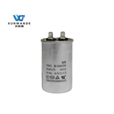 Cina CBB65 20uF 450V AC Motor Capacitor Avvio 10000 ore Classe B Durata di vita SH S2 in vendita