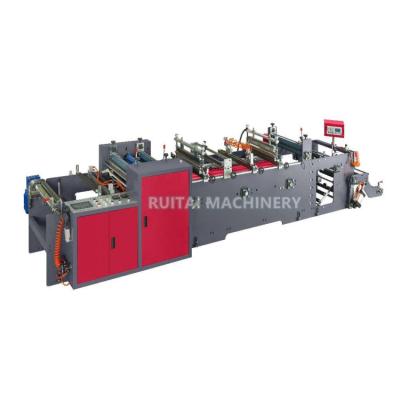 Plastic pre-opened continuous rolling courier bag making machine