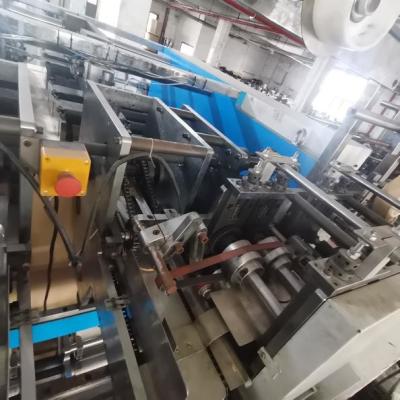 China Automatic Square Bottom Carry / Handle Paper / Kraft Bag Making Machine-Twist Handle Paper Bag for sale