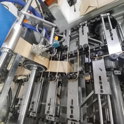 China Automatic Square Bottom Carry / Handle Paper / Kraft Bag Making Machine-Twist Handle Paper Bag for sale