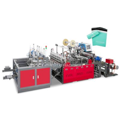 China Double lanes courier bag making machine with automatic packaging online for sale
