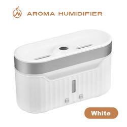 China 2023 New Flame Water Atomization Jellyfish Fog Humidifier Desktop Portable Essential Oil Aroma Diffuser with Atmosphere Light for sale