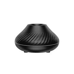 China Dropshipping Newest RGB Light Flame Aroma Diffuser 130Ml 3d Colorful Flame Humidifier Fire Volcano Diffuser Dropshipping for sale