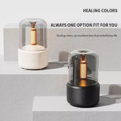 China Mist Nebulizer Humidification Aromatherapy Diffuser Mini Portable Air Humidifier Diffuser With Atmosphere Light for sale