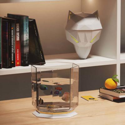 Cina Prodotto all'ingrosso Disegno creativo 600ml Grande capacità Aromaterapia Diffusore ad ultrasuoni Umidificatore d'aria di nebbia portatile per desktop in vendita