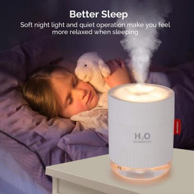 China Homefish OEM Luftbefeuchter 500ml Wasserbehälter Kapazität Reinnebelfeuchtiger Luft-Portable Desktop H20 zu verkaufen