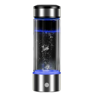 China Homefish 2021 OEM Glass Hydrogen Generator Water Bottle SPE PEM Technology Water Ionizer Portable Hydrogen Water Maker for sale