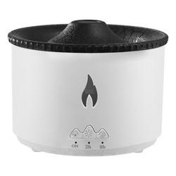 China 1 Sample Ok Volcano Flame Humidifier Led Color Flame Effect Ultrasonic Aroma Oil Diffuser For Hotel Home Dropshipping for sale