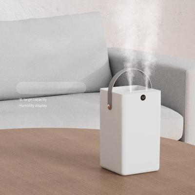China HOMEFISH Desktop 3L Double Spray Portable Ultrasonic Air Humidifiers For Office for sale