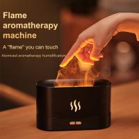 China HOMEFISH ABS PP Flame Essential Oil Diffuser Humidifier 180ml USB 25dB for sale