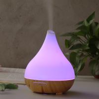 China HOMEFISH 400ml Wooden Aroma Diffuser Essential Oil Diffuser with Remote Control OEM ODM for sale