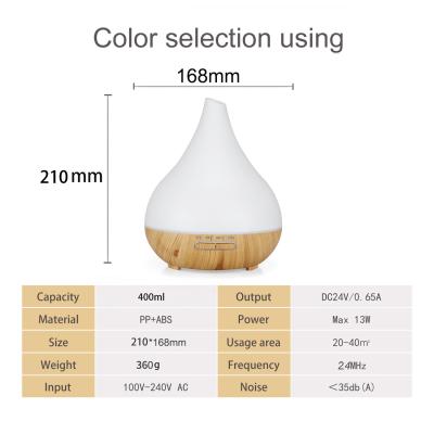 China HOMEFISH 400ml Essential Oil Diffusers Wooden Aroma Diffuser OEM ODM for sale