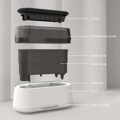 China LED Clock Flame Humidifier Flame Multifunctional Humidifier for Home Office Spa Yoga Essential Oil Aroma Diffuser for sale
