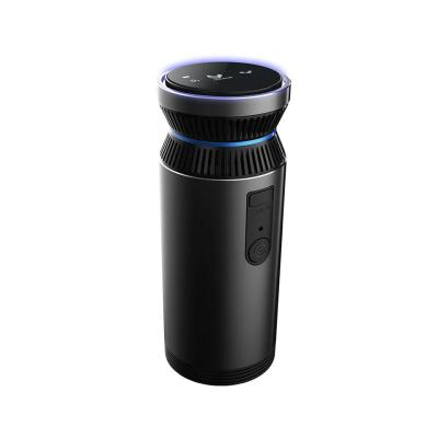 China Integrated Aluminum Alloy Car Air Purifier Intelligent Control Ozone Generator Anion Technology Mini Portable Air Humidifier for sale