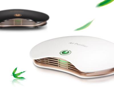 China Wholesale Cheap Portable Mini Car Air Purifier | 2023 New Design Twin Turbine Fans | China Supplier Factory Car Air Purifier for sale