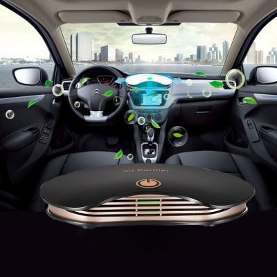 China Wholesale Cheap Portable Mini Car Air Purifier | 2023 New Design Twin Turbine Fans | China Supplier Factory Car Air Purifier for sale