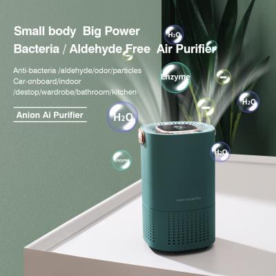 China Homefish H13 Filter Desktop Auto Luftreiniger Negativ Ion 8 Millionen Stück/Cm3 zu verkaufen