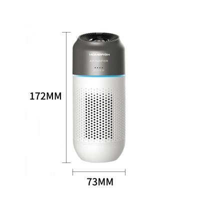 China HOMEFISH PM2.5 TVOC Sensor Car Air Purifier With Hepa Filter Gesture Control for sale