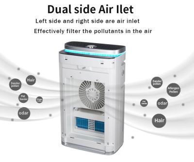 China HOMEFISH OEM Air Purifier Large Ionizer Carbon Washer Pembersih Udara Large Room Best H13 Hepa Filter Smart Wifi Air Purifier for sale