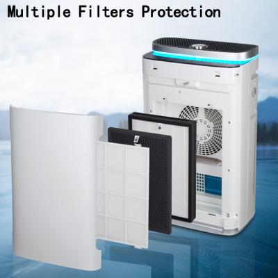 China HOMEFISH OEM Air Purifier Large Ionizer Carbon Washer Pembersih Udara Large Room Best H13 Hepa Filter Smart Wifi Air Purifier for sale