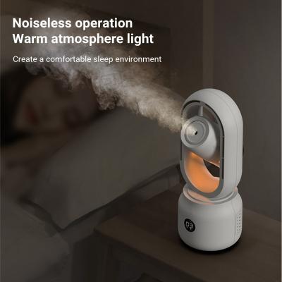 China HOMEFISH 300 ml watertank 2000mah oplaadbare kamervochtigmachine ventilator zonder vent Te koop