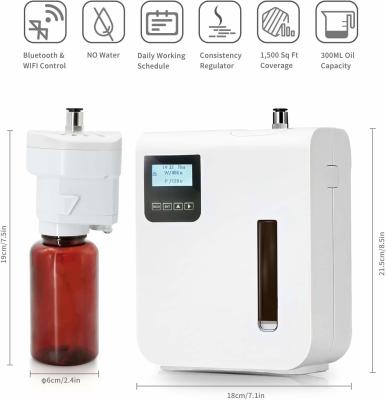 China Cold Atomization Pure Essential Oil Aromatherapy Machine Smart WIFI Control Wall-mounted Home Commercial Aromatherapy Machine for sale
