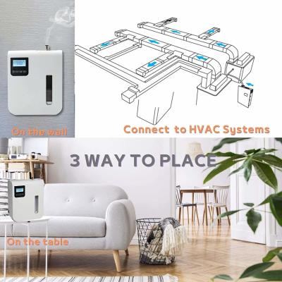 China Cold Atomization Pure Essential Oil Aromatherapy Machine Smart WIFI Control Wall-mounted Home Commercial Aromatherapy Machine for sale