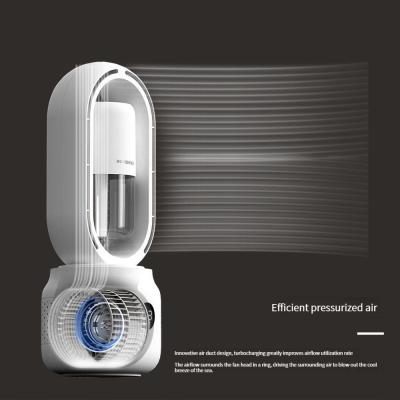 China 300 ml 2 in 1 airconditioning luchtbevochtiger Vaneless ventilator 2000mAh oplaadbare batterij Te koop