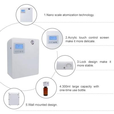 China HVAC Scent Air Machine Remote Control 300ML Portable Cold Air Nebulizer Intelligent Scent Diffuser Machine With Bluetooth for sale