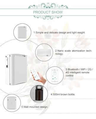 China Nano Atomization WIFI Máquina de Aromaterapia Comercial Inteligente HVAC/AC Timing óleo essencial Máquina de Aromaterapia Automática à venda