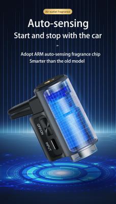Cina HOMEFISH USB ricaricabile diffusore di profumo di auto senza acqua ARM Autosensore umidificatore di profumo in vendita