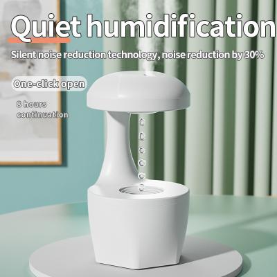 Chine HOMEFISH Humidificateur de brouillard à froid anti-gravité Petite pièce Machine d'humidification à débit arrière Blanc 800 ml Capacité à vendre