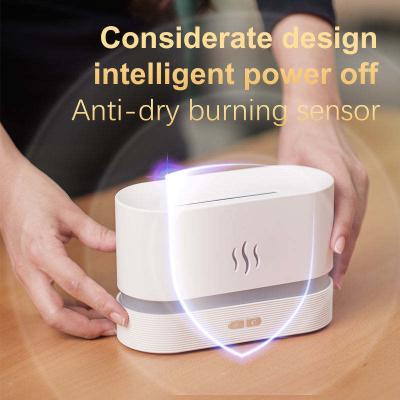 Cina Effetto fiamma Umidificatore aromaterapico Olio essenziale Ultrasuoni Umidificatore muto in vendita