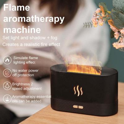 Cina Effetto fiamma Umidificatore aromaterapico Olio essenziale Ultrasuoni Umidificatore muto in vendita