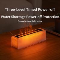 China Lava Flame Simulation Aromatherapy Diffuser Humidifier With Atmosphere Light for sale