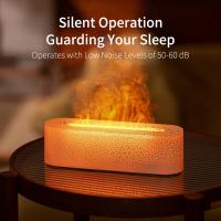 China Lava Flame Simulation Aromatherapy Diffuser Humidifier With Atmosphere Light for sale