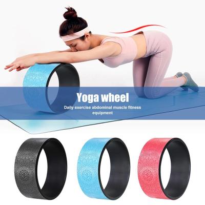 Cina Strumento pieno di addestramento della parte posteriore del corpo dell'anti di slittamento di yoga del rullo della ruota dell'unità di elaborazione cerchio di gomma pratico di yoga in vendita