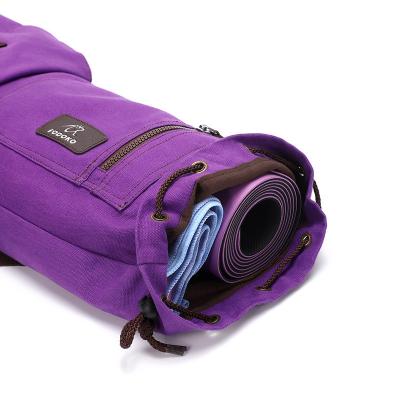 Cina La stuoia di yoga della grande capacità porta lo zaino durevole di Pilates di yoga del cotone della tela del trasportatore della borsa in vendita
