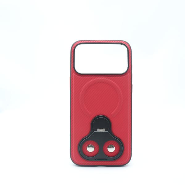 Quality Leather Covered MagSafe Phone Case Wireless Charging with Textured Grip for sale