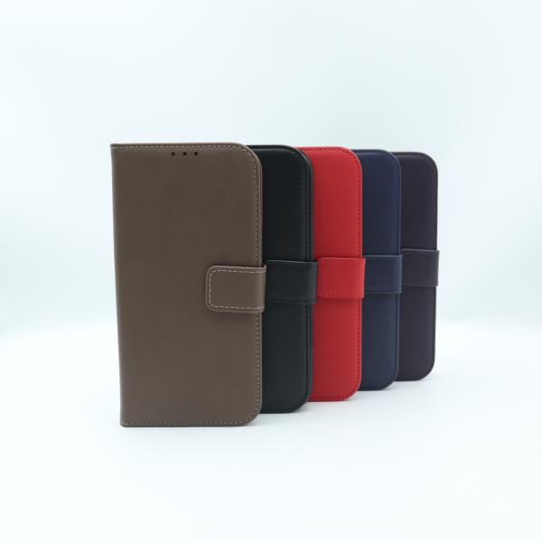 Quality Genuine Leather Flip Wallet Phone Case Waterproof Shockproof Customizable Logo for sale