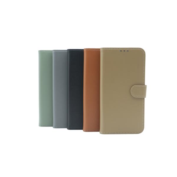 Quality TPU Bio Based Vegan Bamboo Fiber Flip Cover Phone Case With 3 Card Slots for sale