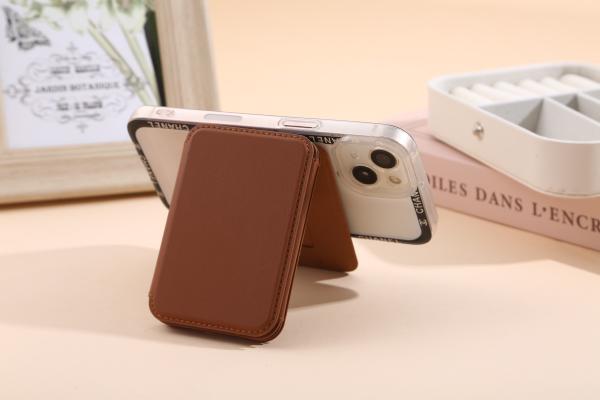 Quality Anti Scratch Magsafe Card Wallet With Tri Fold Layout / Mirror for sale