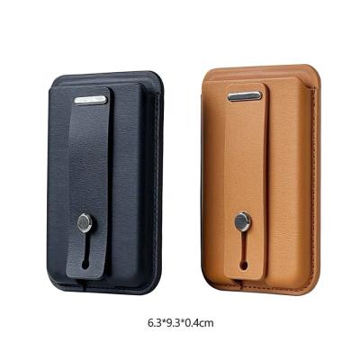 China Travel Slim Magsafe Card Wallet Compact With Kickstand Function for sale